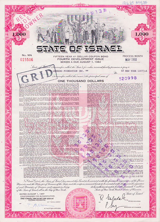 State of Israel - Scriposale - Marketplace for Scripophily collectors